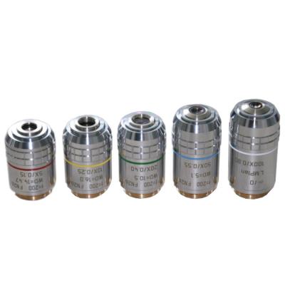 China 45mm Long Working Distance Achromat Metallurgical Objective 40X Microscope Objective for sale