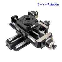 China Aluminum Alloy XYR Motorized Rotation Stage Three Dimensional for sale