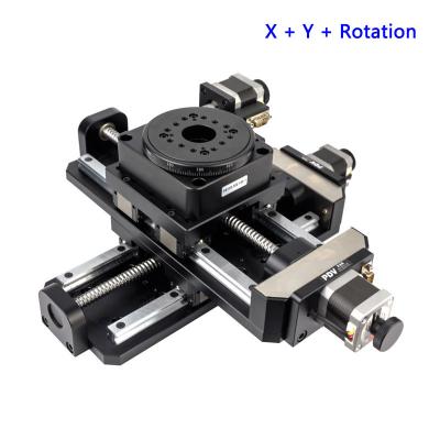 China Aluminum Alloy XYR Motorized Rotation Stage Three Dimensional for sale