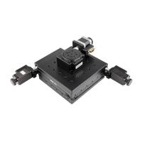 China Aluminum Alloy Optical XY Motorized Rotation Stage 360 Degree for sale