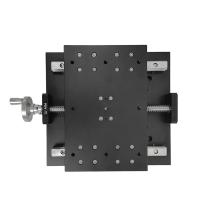 China Hand Sliding Manual Linear Stage Large Table Top Load 100kg Displacement for sale