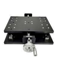 China Hand Sliding Manual Linear Stage Large Table Top Load 100kg Displacement for sale