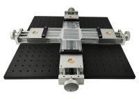 China Manual Stretching X Axis Linear Slide Stage With Platen for sale