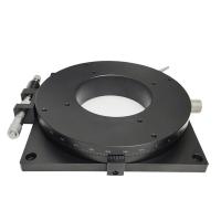 China Hollow Manual Rotation Stage Fine Tuning Rotary Slide Stage 360 Degree for sale