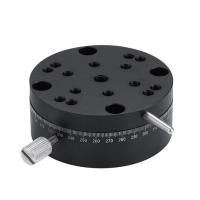 China Black Anodized Manual Rotation Stage Running In Sliding for sale