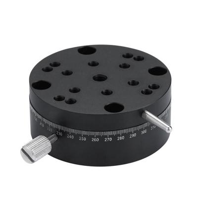 China Black Anodized Manual Rotation Stage Running In Sliding for sale