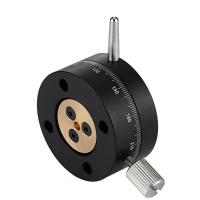 China Black Anodized Manual Rotation Stage Running In Sliding for sale