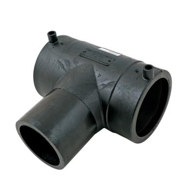 China HDPE Electrofusion Equal Tee Pipe Fitting 20-315mm with Automatic Welding Technology for Industrial Piping Systems for sale