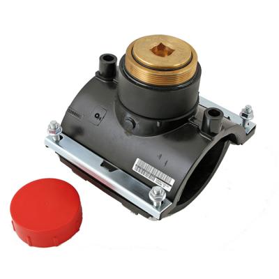China G-Tech Electrofusion Saddle Tee for Air Pocket Plugging - PN16 Rated Automated Welding Fittings for PE/PP Pipes for sale