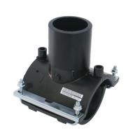 China Straight Through Electrofusion Saddle HDPE PE100 Pipe Fittings PN16 PN12.5 for Water Gas Supply Systems for sale
