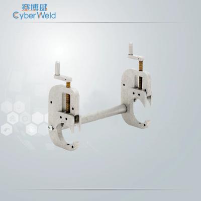 China Simple Electrofusion Tools Double Ended Straight Clamp for 20-63mm Pipe Diameter Welding Applications for sale