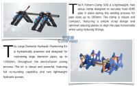China Aluminum Electrofusion Tools Large Diameter Hydraulic Positioning Kit 400-1200mm for sale
