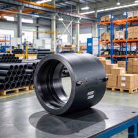 China PE100 Black Electrofusion Coupler Sleeve DN315-400 | 4.0mm Manual Pin | PN16 Water / 10 Bar Gas | Reliable Welded Jointing for Large-Diameter Water, Gas & Mining Pipelines | ISO Certified for sale