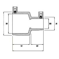 China PE100 Electrofusion Reducer DN20x16-DN180x125 | 4.0mm Fusamatic Auto Pin SDR11 | PN16 Water / 10 Bar Gas | Welded PE Pipe Size Transition for Water, Gas, Mining & Irrigation for sale