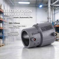 China PE100 Electrofusion Reducer DN20x16-DN180x125 | 4.0mm Fusamatic Auto Pin SDR11 | PN16 Water / 10 Bar Gas | Welded PE Pipe Size Transition for Water, Gas, Mining & Irrigation for sale