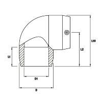 China PE100 Electrofusion 90° Elbow DN20-250mm | 4.0mm Fusamatic Auto Pin | PN16 Water / 10 Bar Gas | Leak-Free Welded Directional Bends for Gas, Water, Mining & Irrigation Pipelines for sale