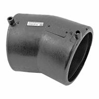 China Large-Diameter PE100 22.5° Electrofusion Elbow DN180 | Automatic 4.0mm Fusamatic Pin | Water PN16 / Gas 10 Bar | Sweeping Low-Angle Bends Cutting Stress & Friction in Long-Run Gas & Water Mains for sale