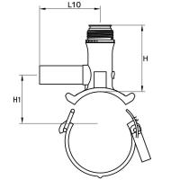 China Toggle-Clamp Electrofusion Tapping Tee for PE100 Mains | 40-63mm Outlet | 4mm Auto Pin | Water PN16 / Gas 10 Bar | Snap-On Tool-Free Branch Connections for Live Gas & Water Networks for sale