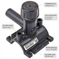 China Stackload Electrofusion Tapping Saddle | 20-32mm Outlet | 4mm Auto Pin | Water PN16 / Gas 10 Bar | Stackable Space-Saving Storage for Live-Main Service Taps up to DN355 for sale