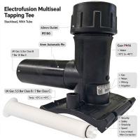 China PE100 Electrofusion Multiseal Tapping Saddle | 63mm Outlet with Built-In Cutter Tube | 4mm Auto Pin | Water PN16 / Gas 10 Bar | Instant Live-Main Tapping for DN250-450 Gas, Water & Mining Networks for sale