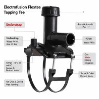 China Flextee Electrofusion Tapping Tee for Oval & Coiled PE Pipe | 40-180mm Mains | 20-32mm Outlet | 4mm Auto Pin | Understrap Screw-Fast Fixing, No Re-Rounding Clamps for Gas, Water & Irrigation for sale
