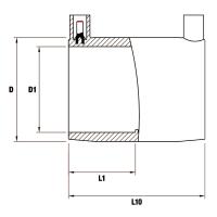 China PE100 Low Pressure Electrofusion Coupler | 4mm Automatic Pin | PN10 | SDR17-26 Thin Wall | DN110-280 | Auto-Parameter Welding for Water, Wastewater, Irrigation & Mining Networks for sale