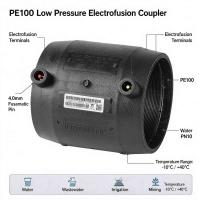 China PE100 Low Pressure Electrofusion Coupler | 4mm Automatic Pin | PN10 | SDR17-26 Thin Wall | DN110-280 | Auto-Parameter Welding for Water, Wastewater, Irrigation & Mining Networks for sale