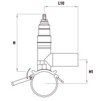 China PE100 Tapping Valve Saddle | Under Clamp | 4mm Auto Pin | Brass Isolation Valve & Cutter | Water PN16 / Gas 10 Bar | DN63-225 x 63mm | Live-Main Branching for Gas, Water, Wastewater & Mining for sale