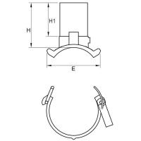 China PE100 Branch Saddle | Underclamp | 4mm Auto Pin | Toggle-Clamp Fixing | Water PN16 / Gas 10 Bar | DN63-225 Main x 40-63mm | Bypass, Purging & Off-Take for Gas, Water, Mining & Irrigation Networks for sale