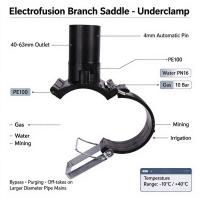 China PE100 Branch Saddle | Underclamp | 4mm Auto Pin | Toggle-Clamp Fixing | Water PN16 / Gas 10 Bar | DN63-225 Main x 40-63mm | Bypass, Purging & Off-Take for Gas, Water, Mining & Irrigation Networks for sale