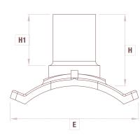 China PE100 Large-Diameter Branch Saddle | Under Strap | Manual Pin | 110/125mm Outlet | SDR 11-26 | Water PN16 / Gas 10 Bar | DN225-630 Main | Heavy Branching for Gas, Water, Mining & Wastewater for sale