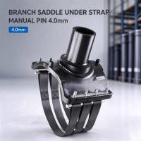 China PE100 Large-Diameter Branch Saddle | Under Strap | Manual Pin | 110/125mm Outlet | SDR 11-26 | Water PN16 / Gas 10 Bar | DN225-630 Main | Heavy Branching for Gas, Water, Mining & Wastewater for sale