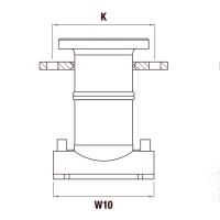 China PE100 Flanged Branch Saddle | Underclamp/Understrap | Manual Pin | DN100 Flange Outlet | SDR 11-26 | Water PN16 / Gas 10 Bar | DN225-630 Main | Flanged Branching for Gas, Water, Mining & Irrigation for sale