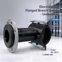 China PE100 Automatic-Pin Flanged Branch Saddle | Underclamp | DN80 & DN100 Flange Outlet | Water PN16 / Gas 10 Bar | DN90-250 Main | Auto Welding with Rising Pin Indicator for Gas, Water, Mining for sale