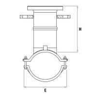China PE100 Automatic-Pin Flanged Branch Saddle | Underclamp | DN80 & DN100 Flange Outlet | Water PN16 / Gas 10 Bar | DN90-250 Main | Auto Welding with Rising Pin Indicator for Gas, Water, Mining for sale
