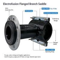 China PE100 Automatic-Pin Flanged Branch Saddle | Underclamp | DN80 & DN100 Flange Outlet | Water PN16 / Gas 10 Bar | DN90-250 Main | Auto Welding with Rising Pin Indicator for Gas, Water, Mining for sale
