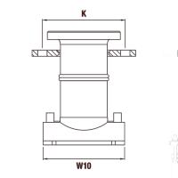 China PE100 Fastcut Flanged Branch Saddle | Under Strap/Clamp | Manual Pin | DN150-250 Large Flange Outlet | Water PN16/Gas 10 Bar | DN250-630 Main | Online Tapping for Gas, Water, Wastewater & Mining for sale