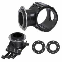 China PE100 Fastcut Flanged Branch Saddle | Under Strap/Clamp | Manual Pin | DN150-250 Large Flange Outlet | Water PN16/Gas 10 Bar | DN250-630 Main | Online Tapping for Gas, Water, Wastewater & Mining for sale