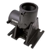 China PE100 Duckfoot Bend | Fusamatic Auto Pin | 90mm SDR11-17.6 | Water PN16 | Fully Welded Hydrant & Riser Connector with Integral Base Eliminates Mechanical Joints for Water, Mining & Irrigation for sale