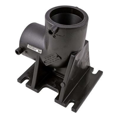 China PE100 Duckfoot Bend | Fusamatic Auto Pin | 90mm SDR11-17.6 | Water PN16 | Fully Welded Hydrant & Riser Connector with Integral Base Eliminates Mechanical Joints for Water, Mining & Irrigation for sale