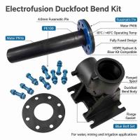 China PE100 Electrofusion Duckfoot Bend Kit | Fusamatic Auto Pin | 63-180mm Main × DN80 Flange | Water PN16 | Complete Hydrant Riser Set with Riser, Flange, Gasket & Bolts for Water, Mining & Irrigation for sale