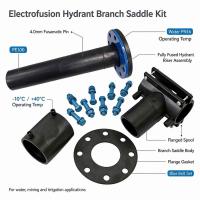 China PE100 Hydrant Branch Saddle Kit | Fusamatic Auto Pin | 90-250mm Main × DN80 Flange | Water PN16 | No-Cut Online Branching with Riser, Flange, Gasket & Bolts for Water, Mining & Irrigation for sale