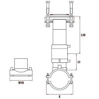 China PE100 Hydrant Branch Saddle Kit | Fusamatic Auto Pin | 90-250mm Main × DN80 Flange | Water PN16 | No-Cut Online Branching with Riser, Flange, Gasket & Bolts for Water, Mining & Irrigation for sale