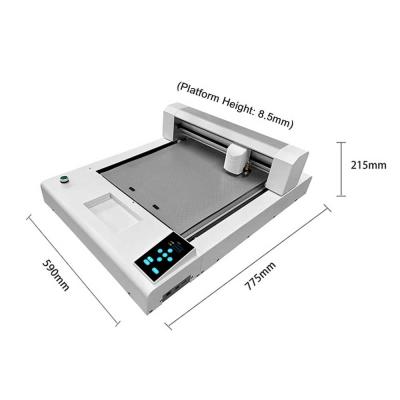 China A3 Flat Bed Guillotine Cutter with 420x300mm Cutting Area and 800mm/s Speed for Cardboard and Materials for sale