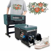 China A3 DTF Printer Dual Printhead Digital Transfer Film Machine 300mm Width 5 Sqm/H Speed for sale