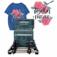 China A3 DTF Inkjet Printer 30cm with 2 Epson XP600 Heads 1440DPI for T Shirt Heat Transfer for sale