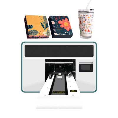 China 30cm UV Hybrid Printer Epson I3200 U1HD 1200dpi Glass Bottle Pen LED Varnish Inkjet Machine for sale