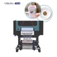 China UV DTF Printer A3 Air Cooling Flatbed Varnish Printer 300mm Width 2x Epson XP600 for Phone Case Bottle Glass for sale
