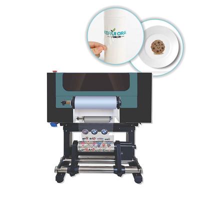 China Auto Lamination UV DTF Printer 2 Heads XP600 A3 T Shirt AB Film Printer 3sqm/h for sale