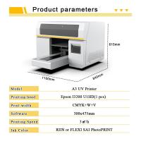 China Metal / Plastic / Acrylic Board UV Machine A3 Size for sale